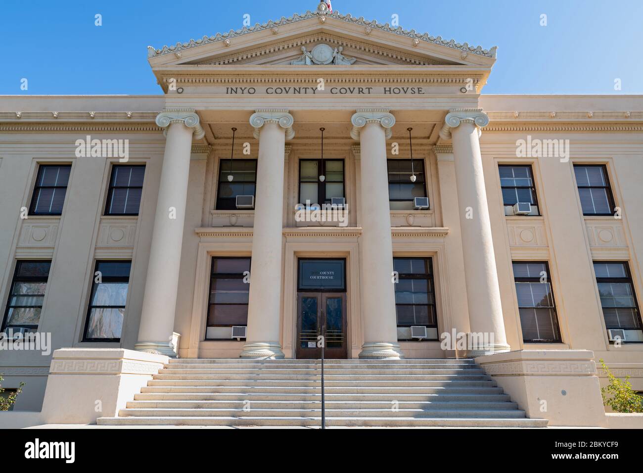 Independence, California, USA - November 18, 2018: The main entrance of ...