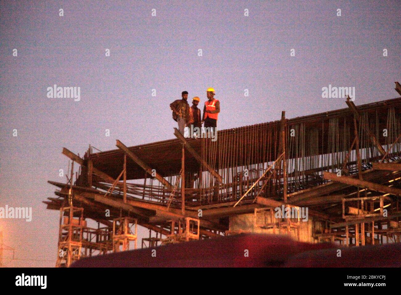 Construction Building, Interior Work, Workers under construction ...