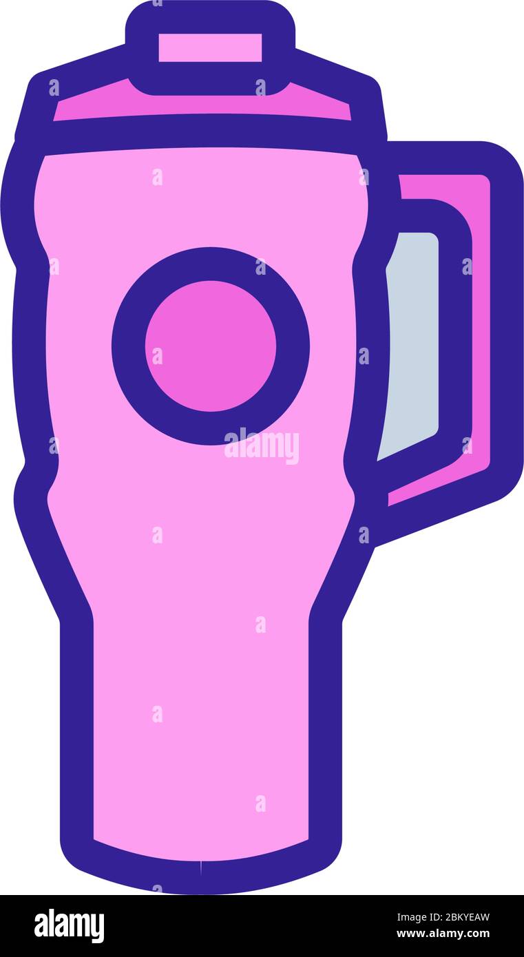 automatic thermo cup with handle icon vector outline illustration Stock ...