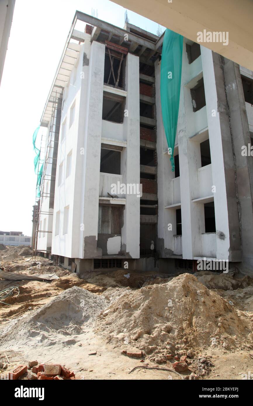 Workers under construction building project, Infrastructure projects ...