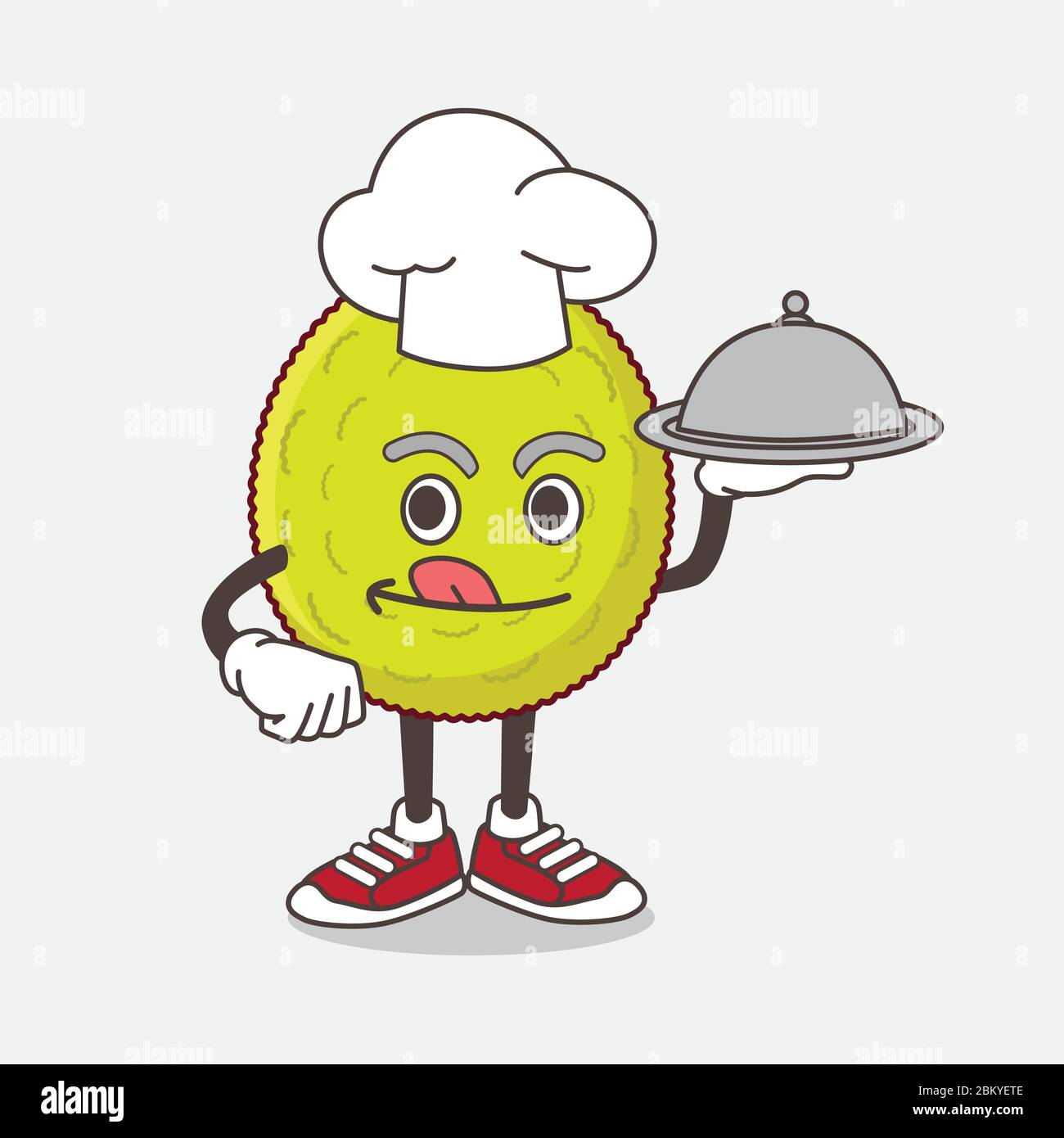An illustration of Entawak Fruit cartoon mascot character as a Chef ...