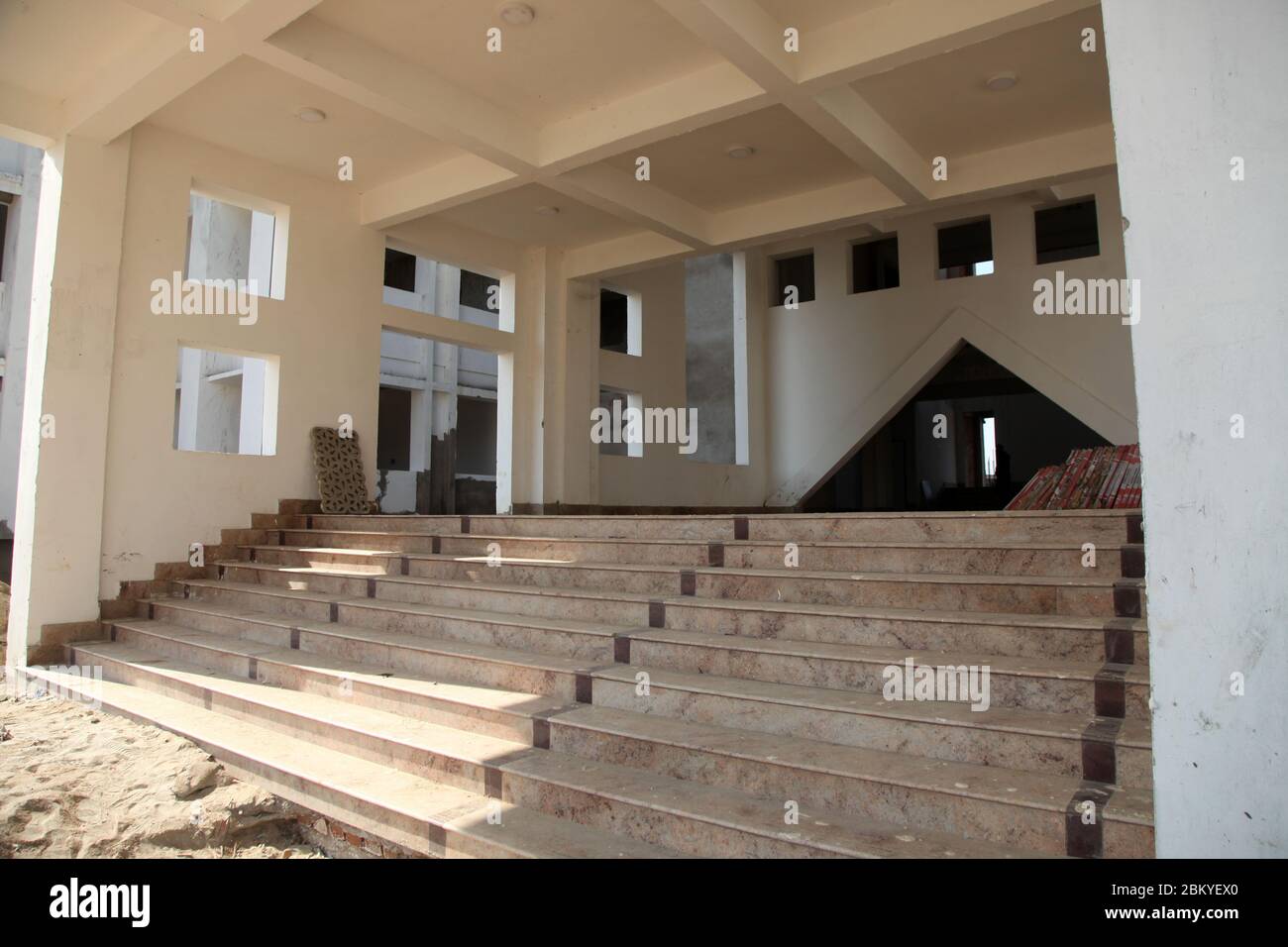 Workers under construction building project, Infrastructure projects ...