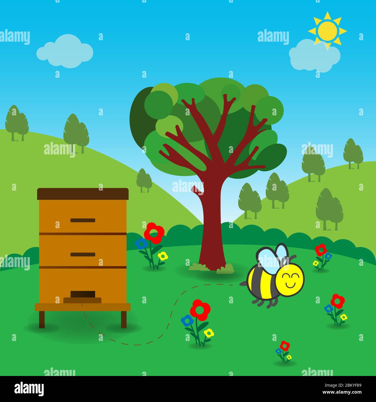 Shelter in nature Stock Vector Images - Alamy