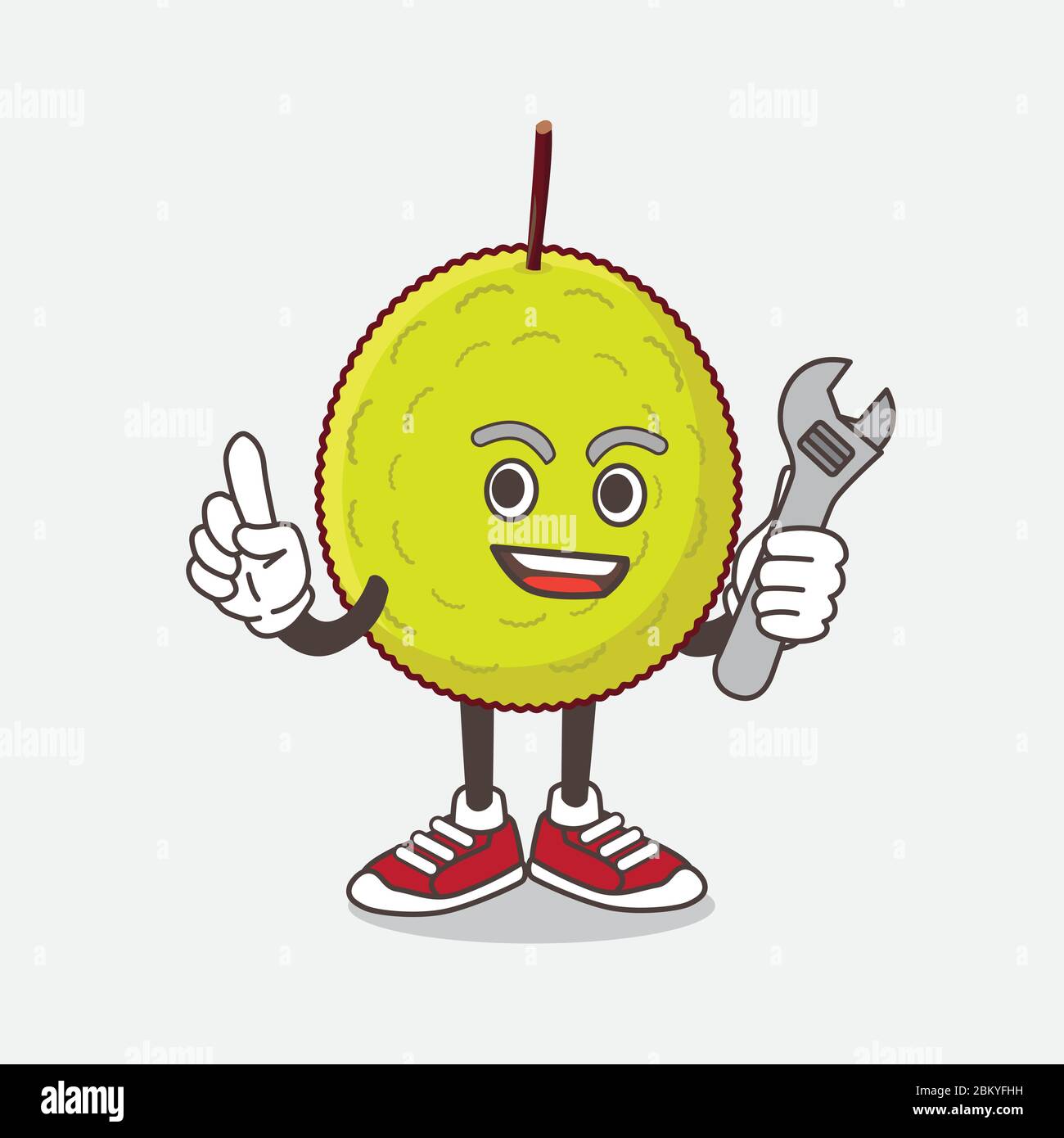 An illustration of Entawak Fruit cartoon mascot character as happy ...