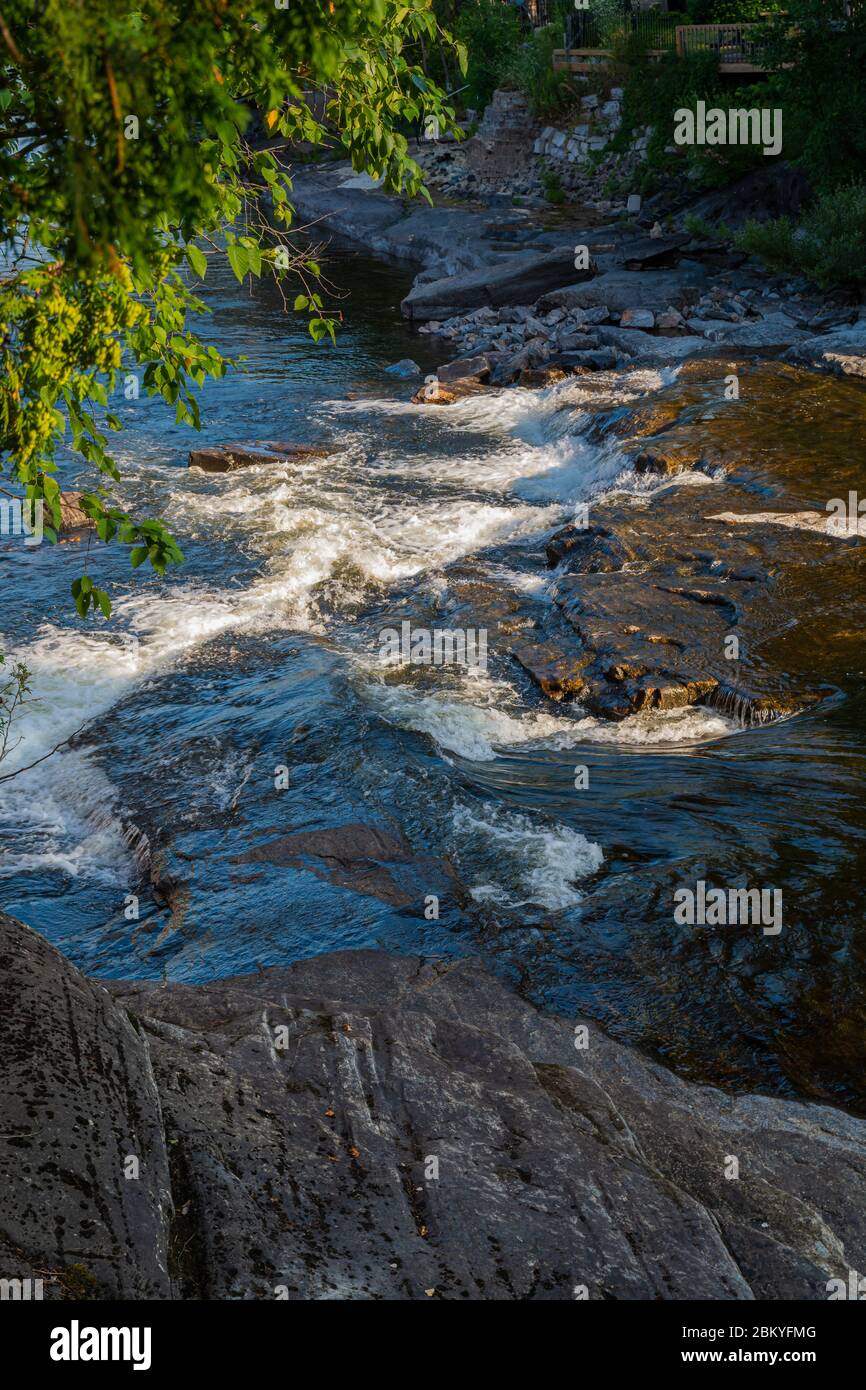 Bala Falls Muskoka County Ontario Canada Stock Photo - Alamy