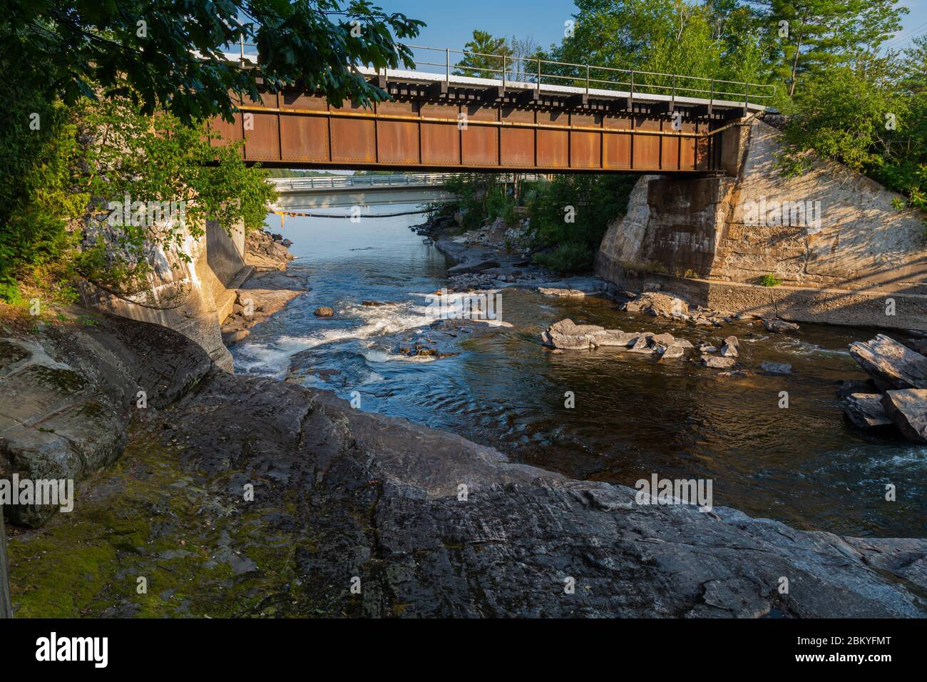 Bala Falls Muskoka County Ontario Canada Stock Photo - Alamy