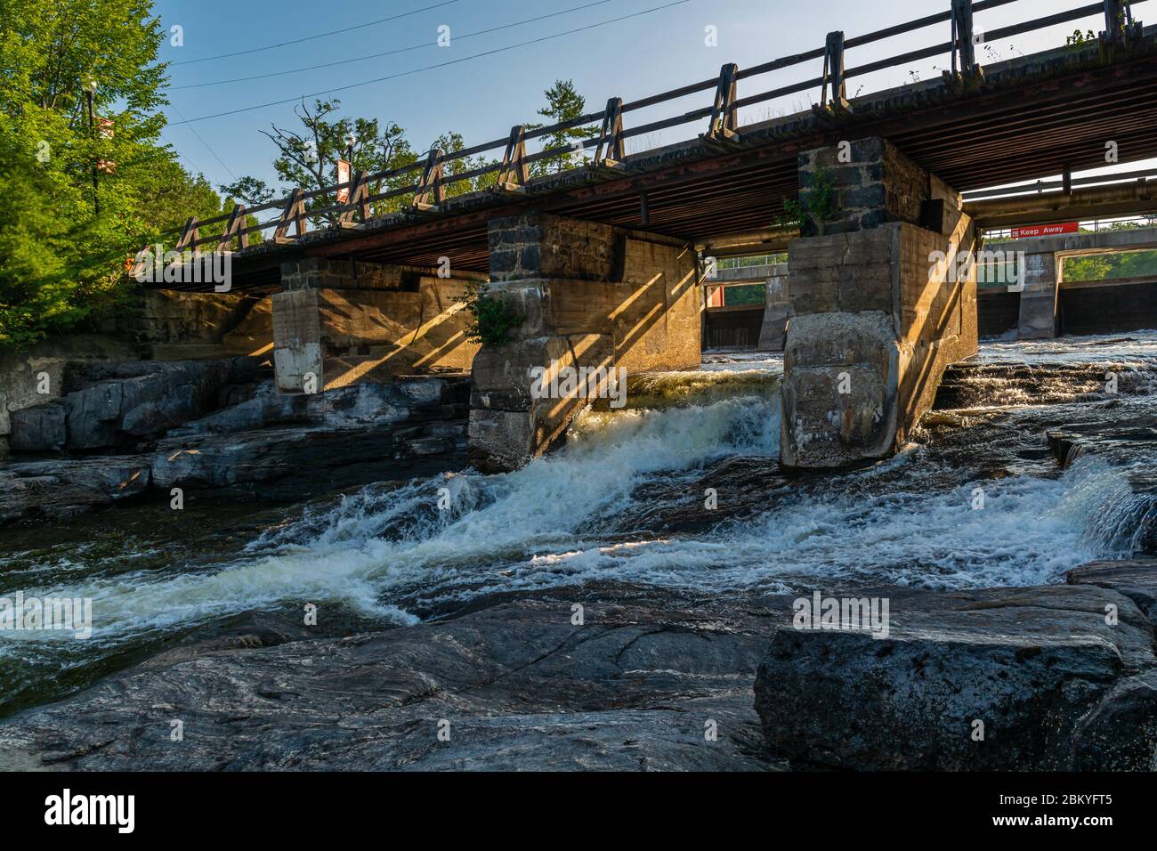 Bala Falls Muskoka County Ontario Canada Stock Photo - Alamy