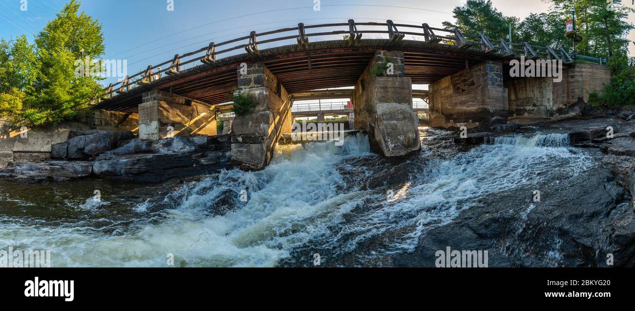 Bala Falls Muskoka County Ontario Canada Stock Photo - Alamy