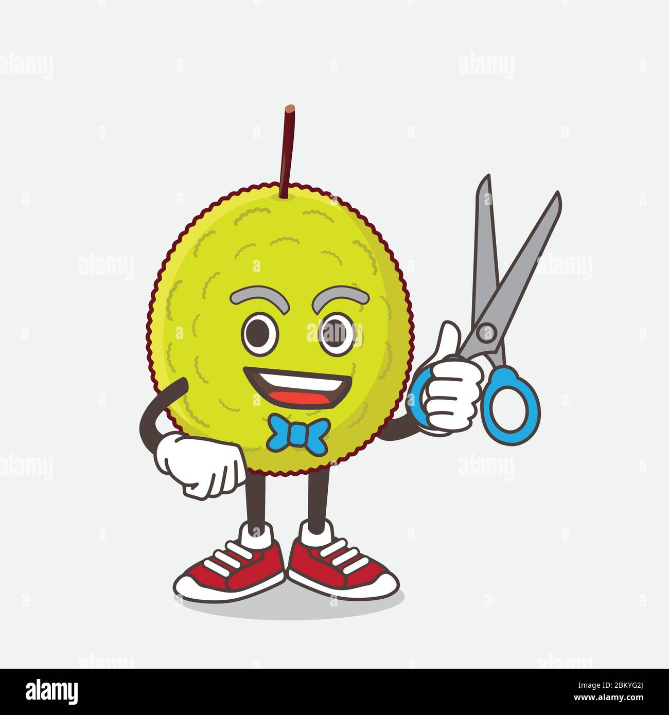 An illustration of Entawak Fruit cartoon mascot character as smiling ...