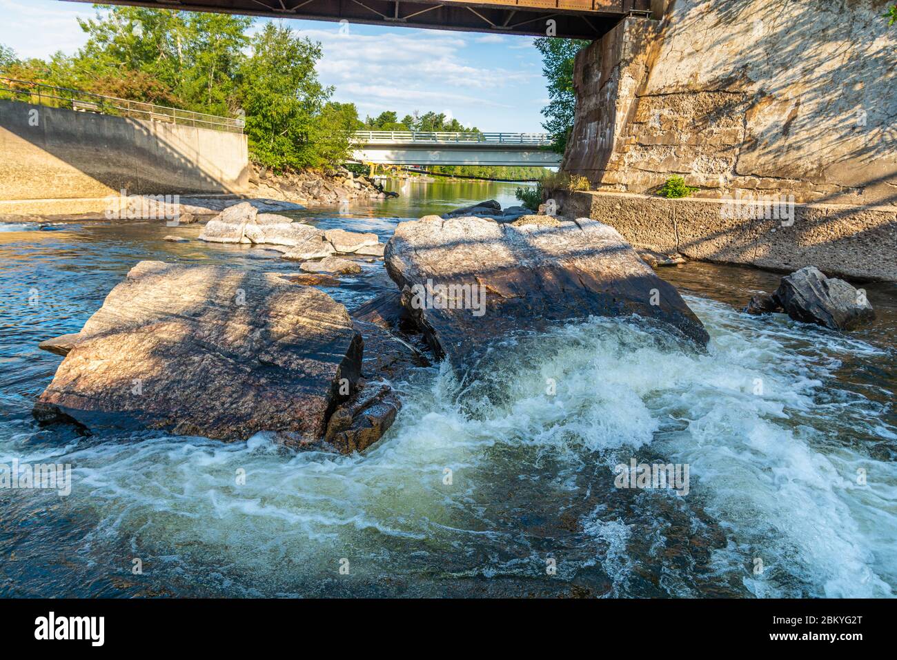 Bala Falls Muskoka County Ontario Canada Stock Photo - Alamy