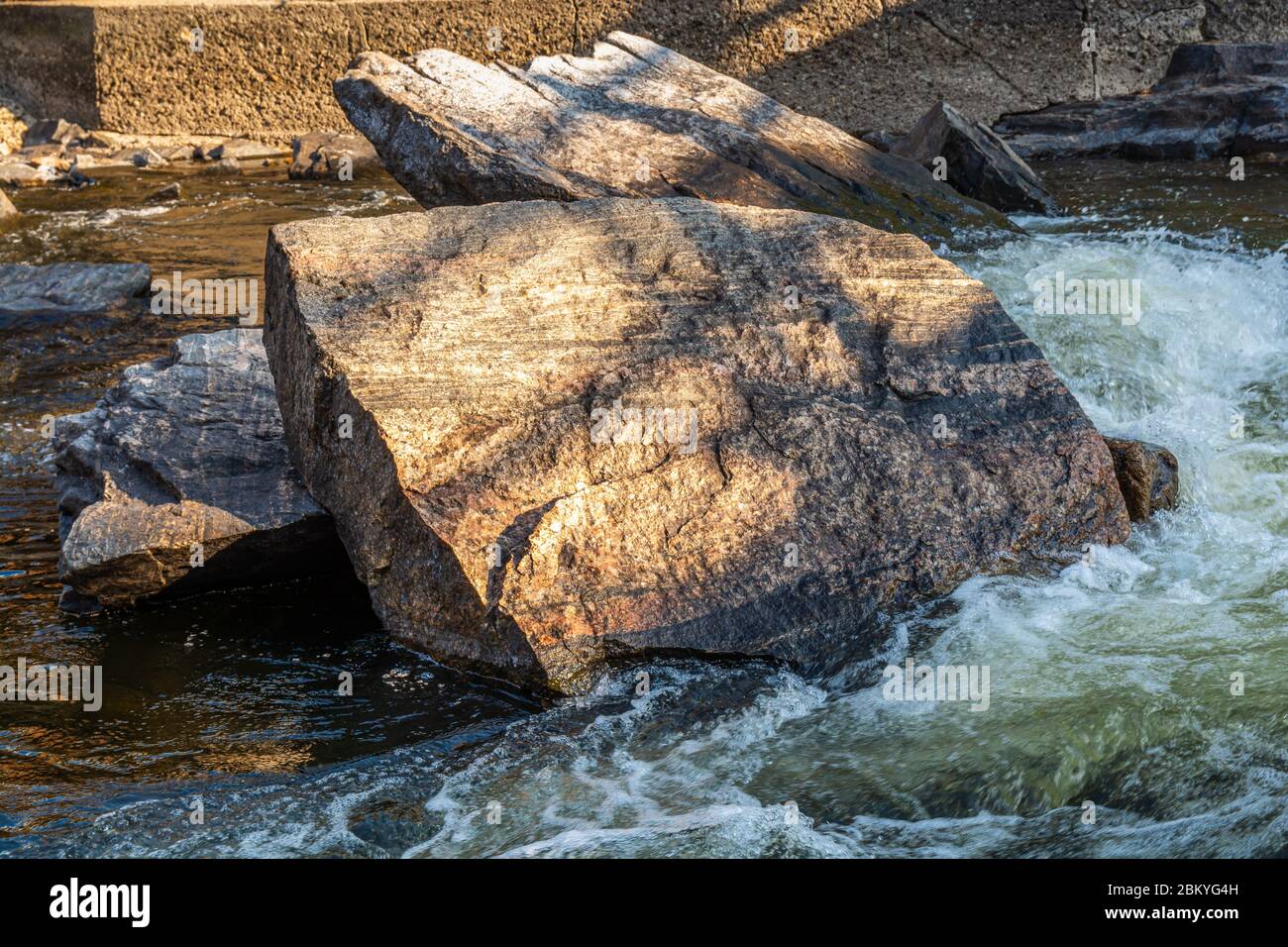 Bala Falls Muskoka County Ontario Canada Stock Photo - Alamy