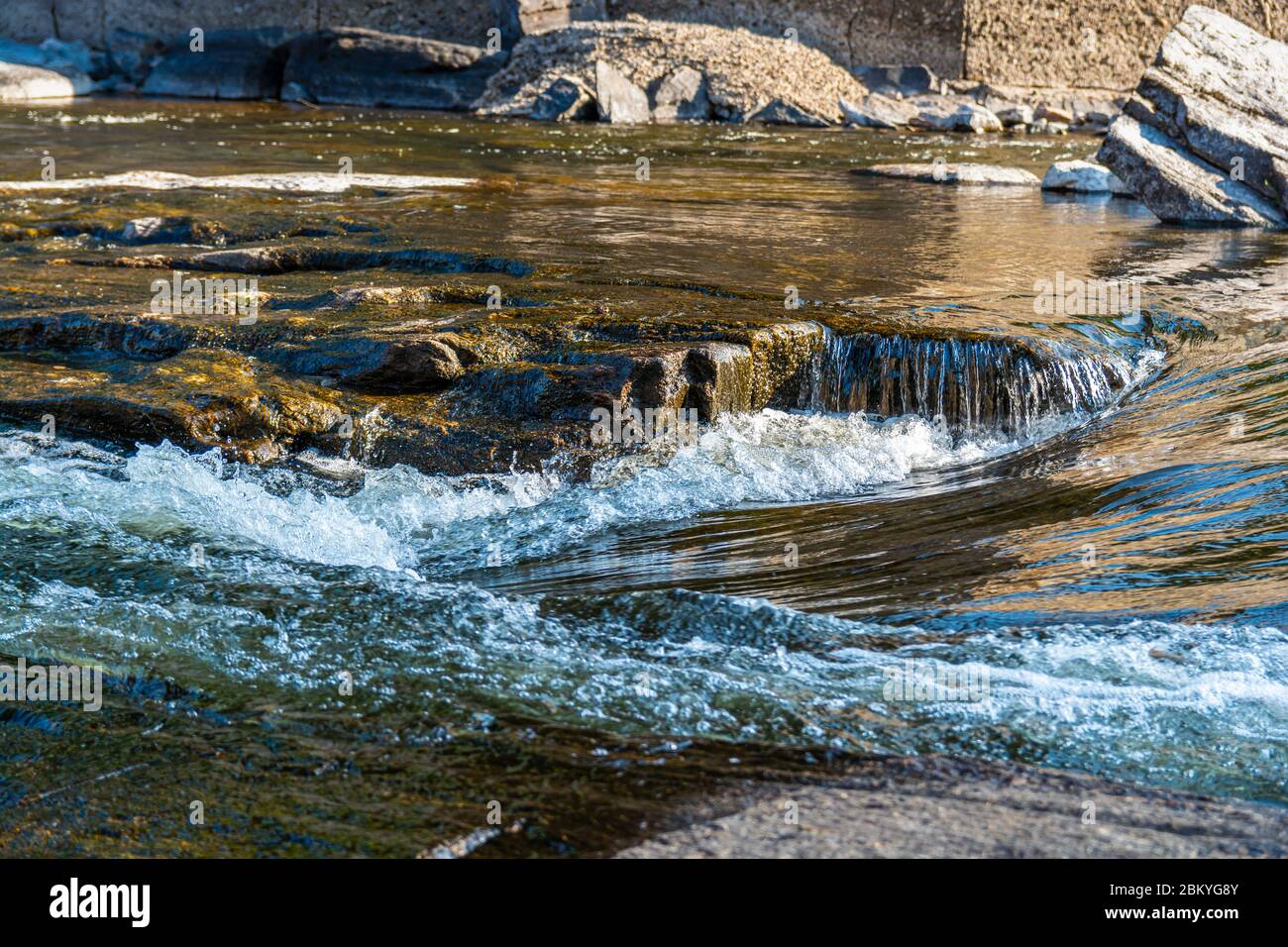 Bala Falls Muskoka County Ontario Canada Stock Photo - Alamy
