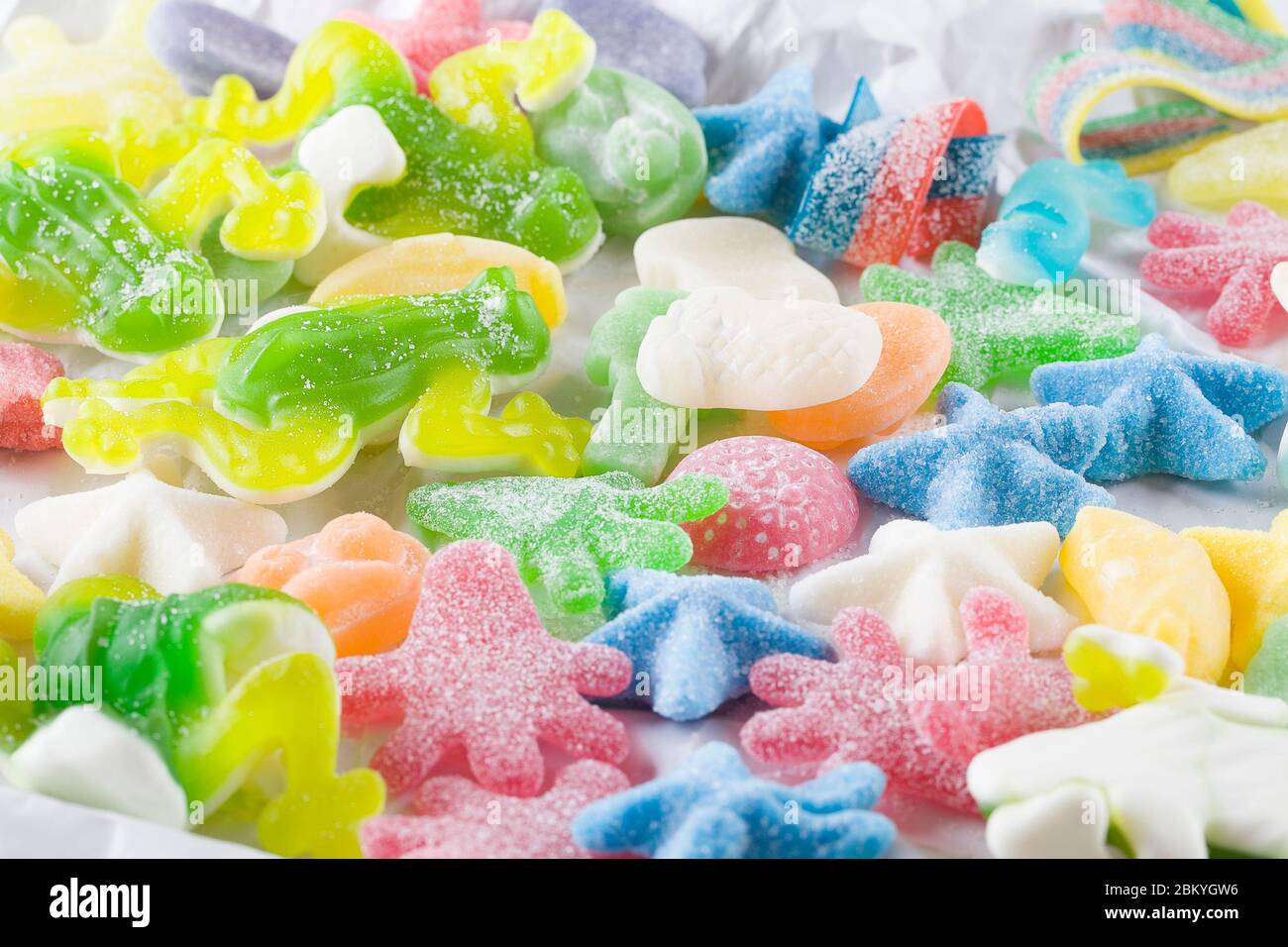 color soft marmalade set. multi-colored chewing sweets. fruit flavors ...