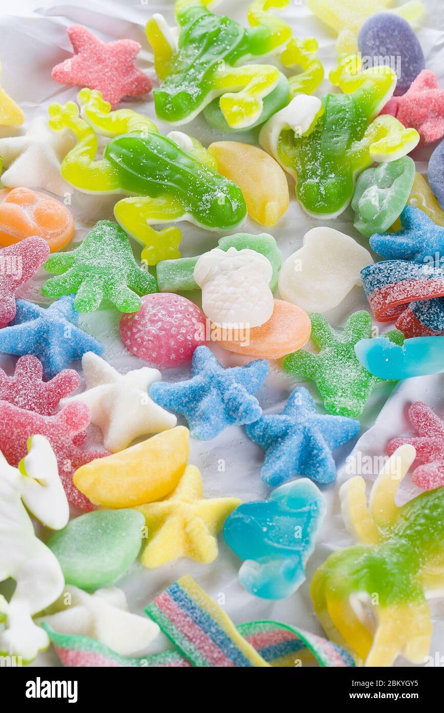 color soft marmalade set. multi-colored chewing sweets. fruit flavors ...