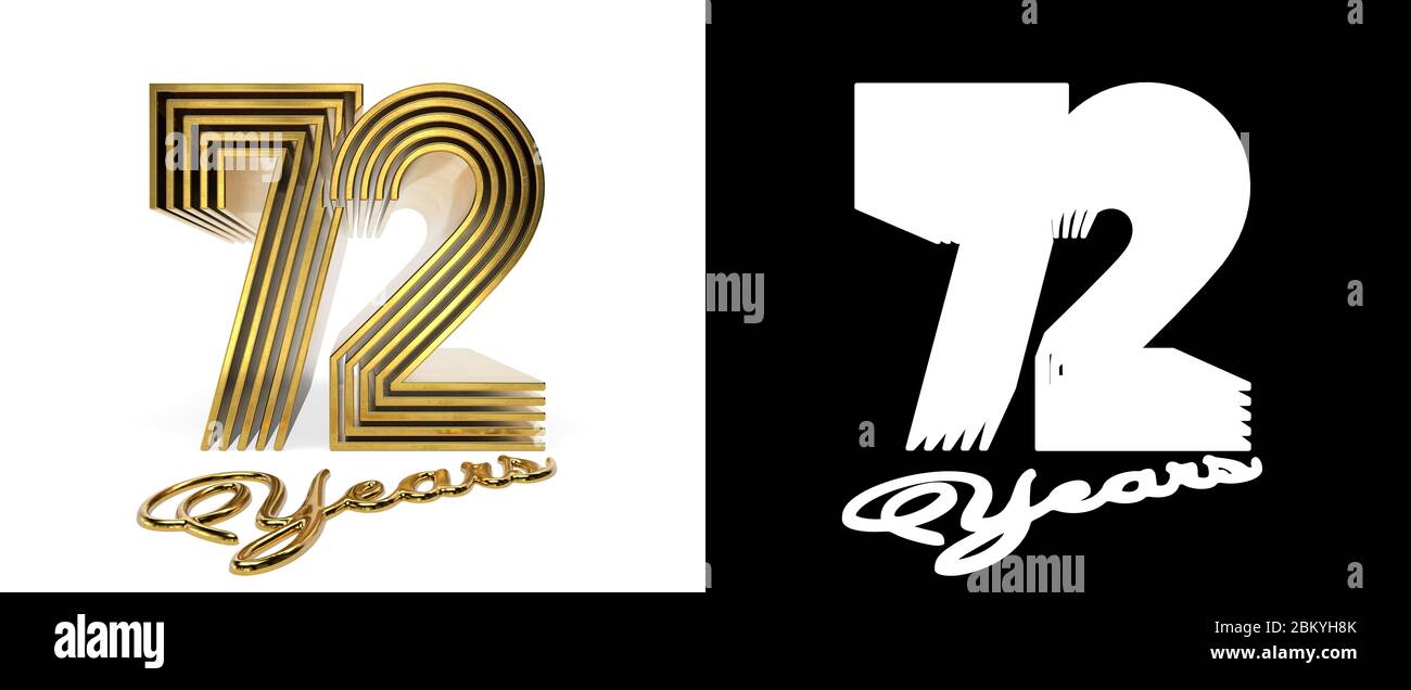 72 birthday logo hi-res stock photography and images - Alamy