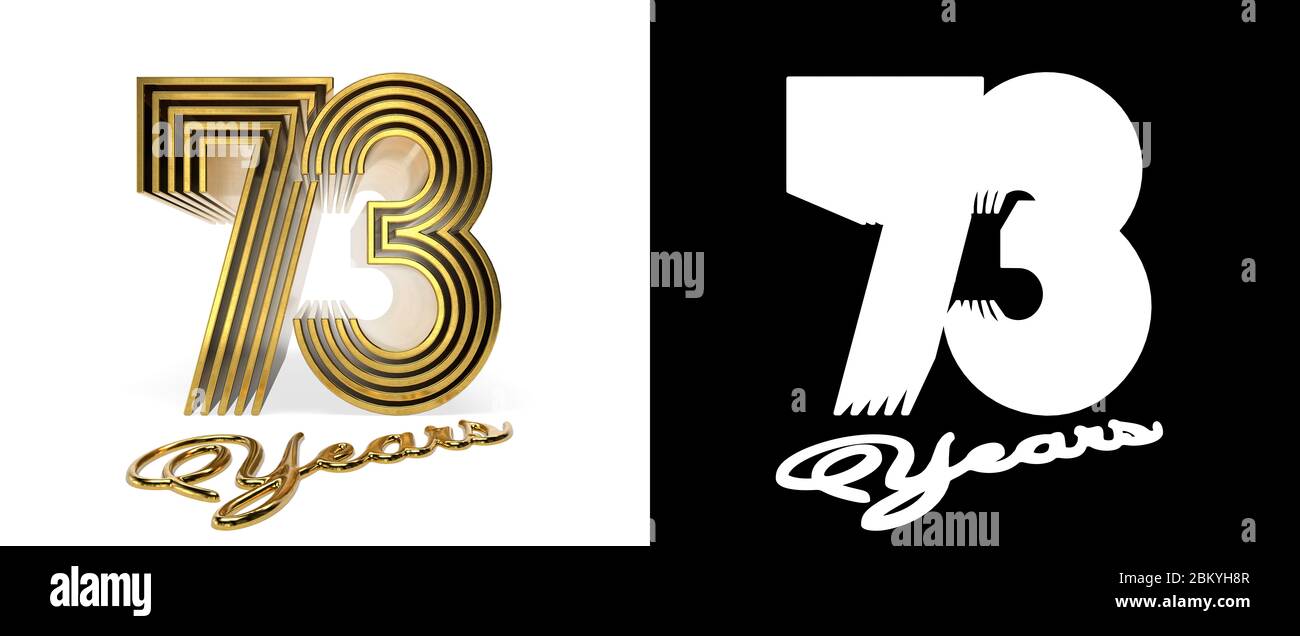 73 birthday logo hi-res stock photography and images - Alamy