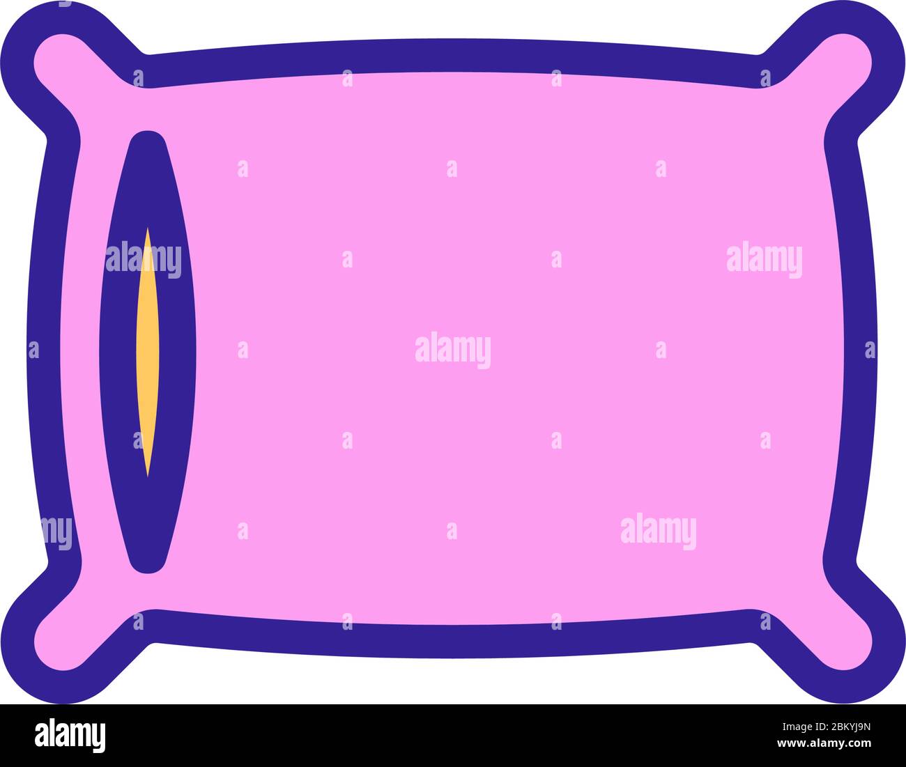 pillow fullness icon vector outline illustration Stock Vector Image ...