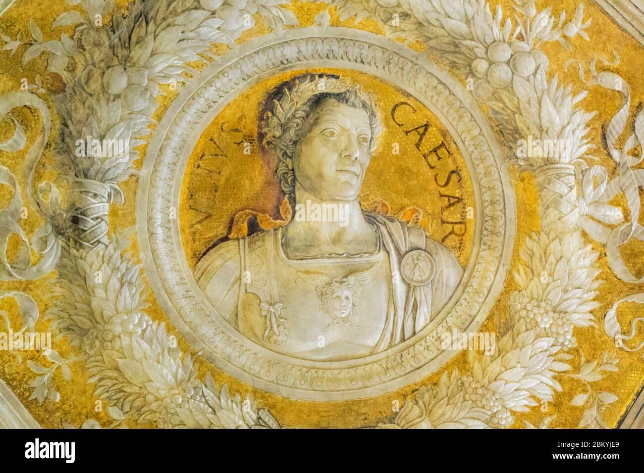 Gaius Julius Caesar, Camera degli Sposi, frescoes by Andrea Mantegna ...