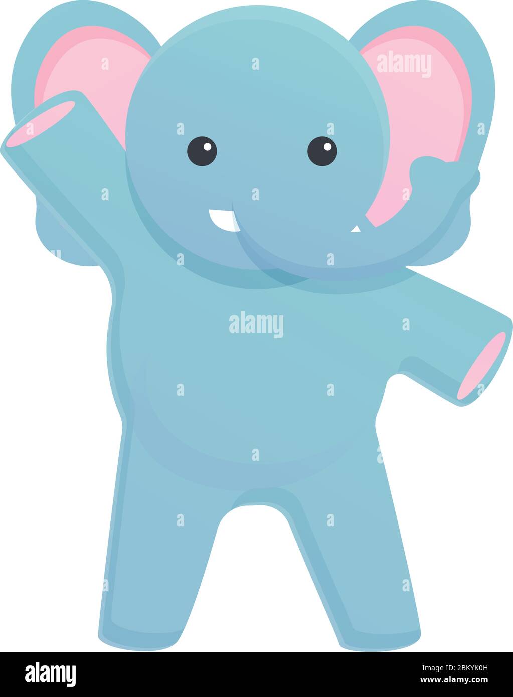 Say hi elephant icon. Cartoon of say hi elephant vector icon for web ...