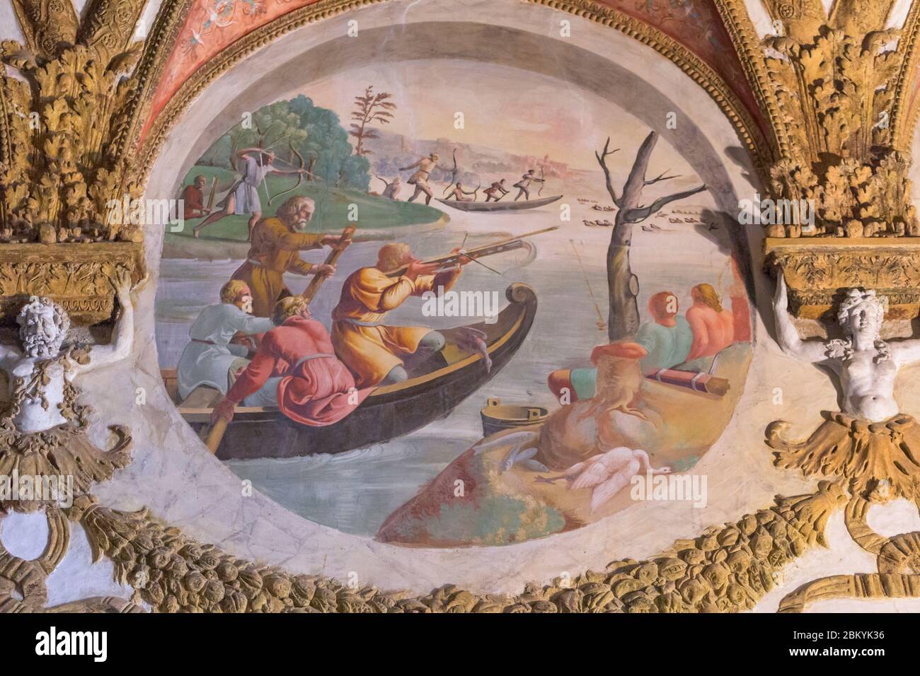 Palazzo Te interior by Giulio Romano, 1534, Mantua, Lombardy, Italy ...