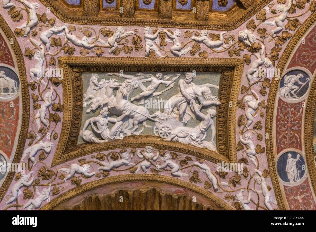 Palazzo Te interior by Giulio Romano, 1534, Mantua, Lombardy, Italy Stock Photo - Alamy