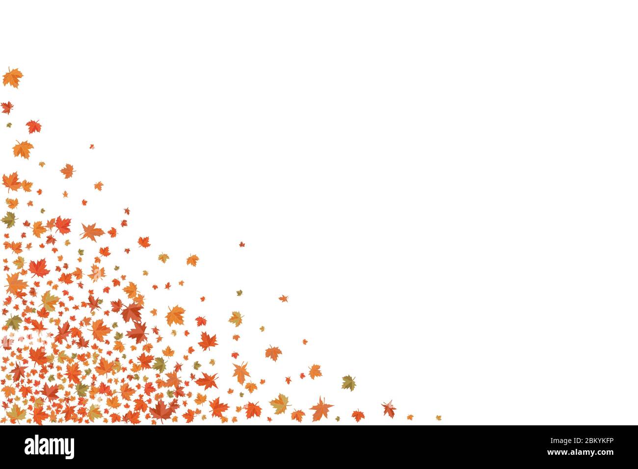 Maple Leafs template. Autumn frame. Vector illustration Stock Vector ...