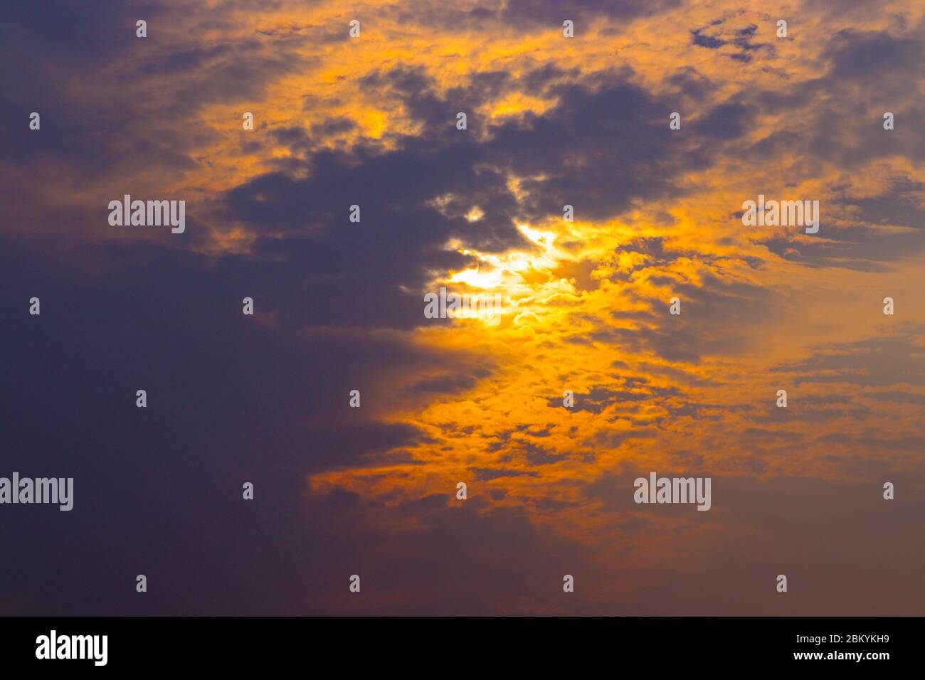 The beautiful sun above clouds with dramatic light. Sunset, Sunrise with sun rays Stock Photo ...