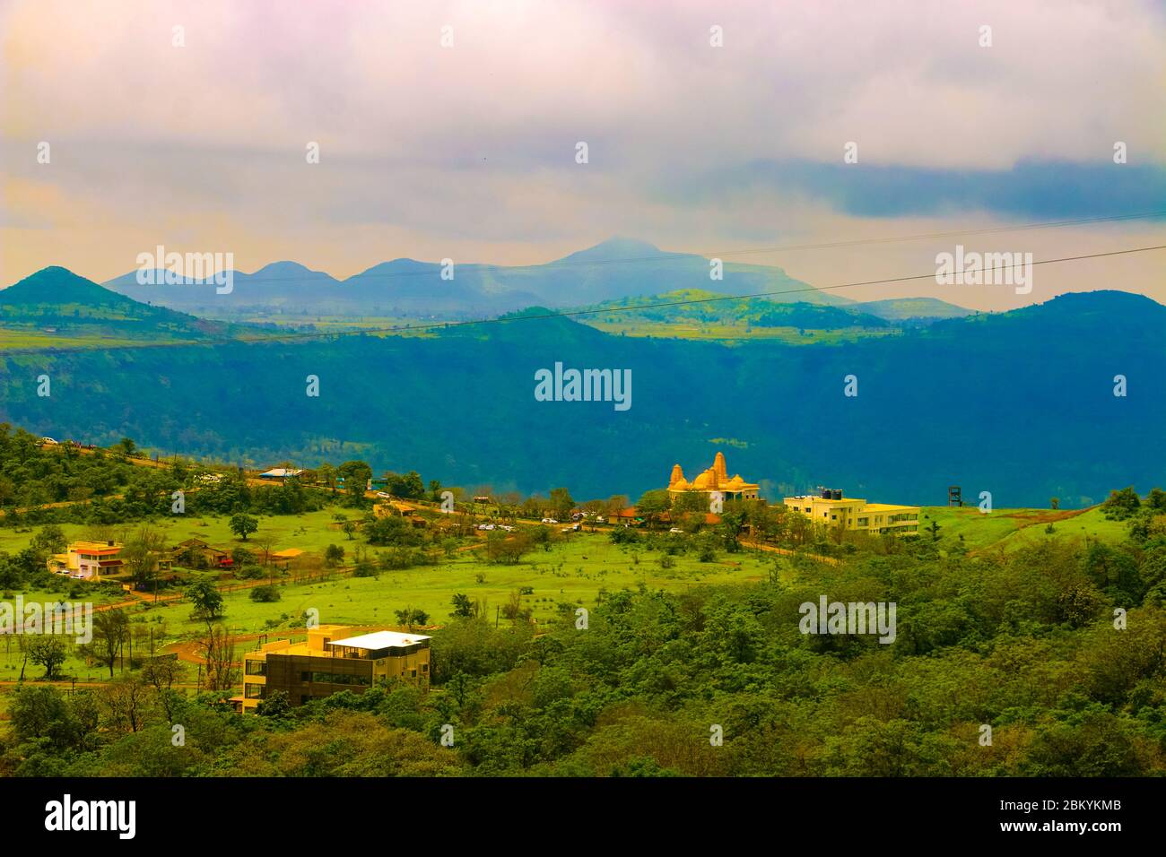 Nature Aerial View. Beautiful autumn scene of Saputara. Beauty of ...