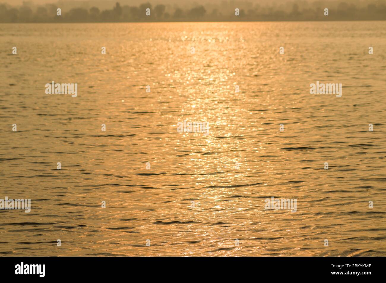 Sunlight Over River Beautiful Image. Sun ray over the river Stock Photo ...