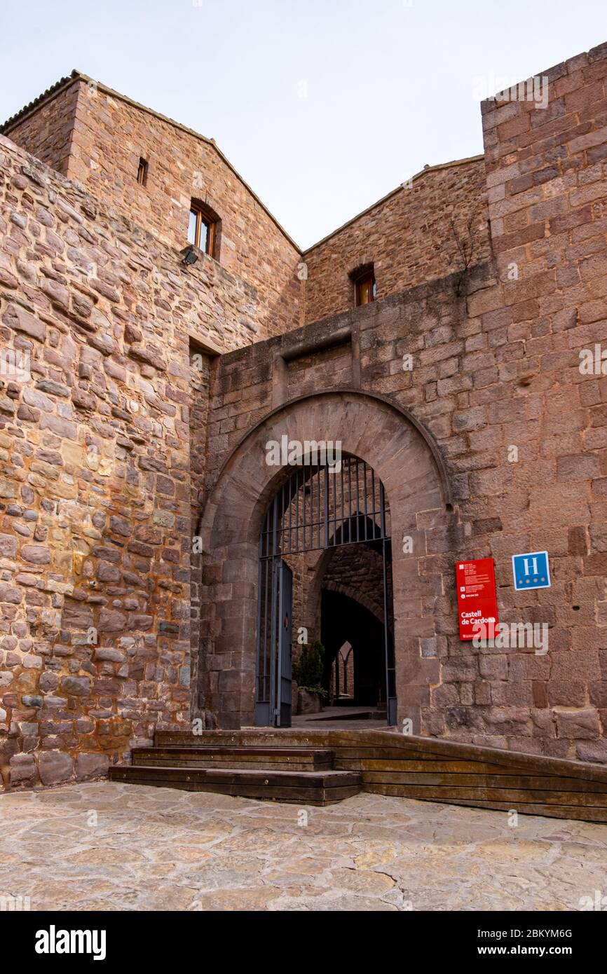 Historical Castle of Cardona in Barcelona, Catalonia Stock Photo - Alamy