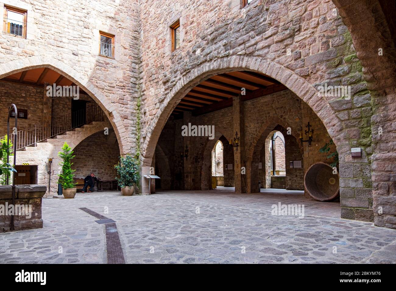 Historical Castle of Cardona in Barcelona, Catalonia Stock Photo - Alamy