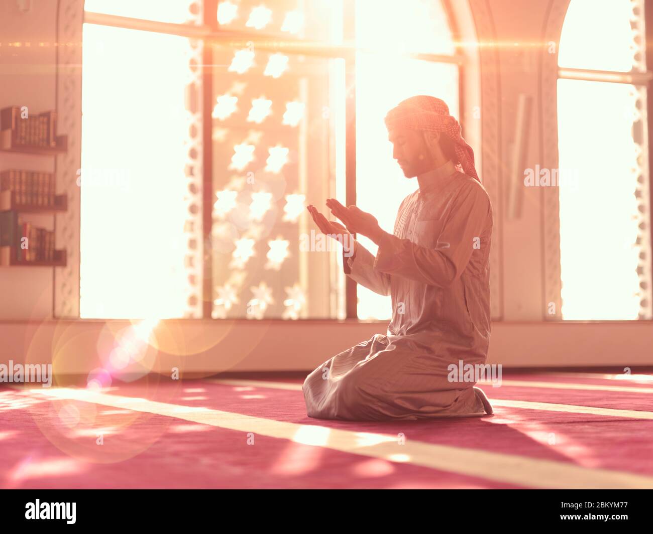 muslim prayer inside the mosque in namaz worship Allah Stock Photo - Alamy