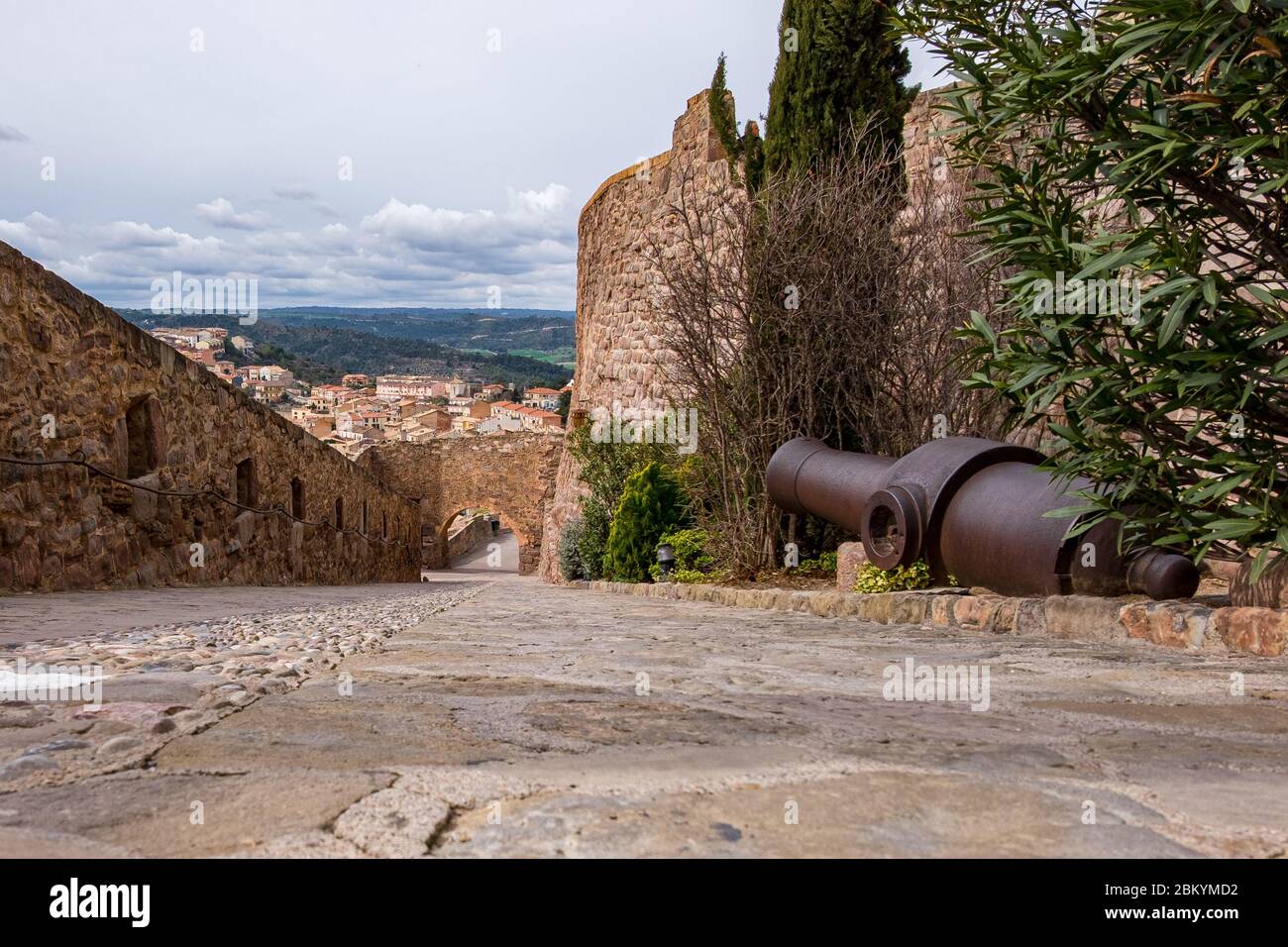 Historical Castle of Cardona in Barcelona, Catalonia Stock Photo - Alamy