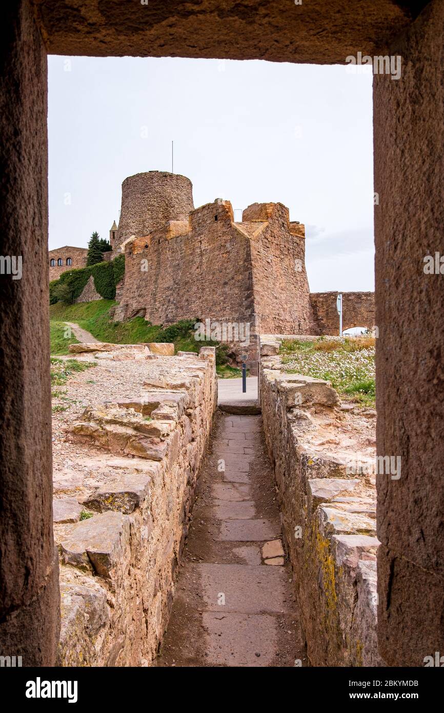 Historical Castle of Cardona in Barcelona, Catalonia Stock Photo - Alamy