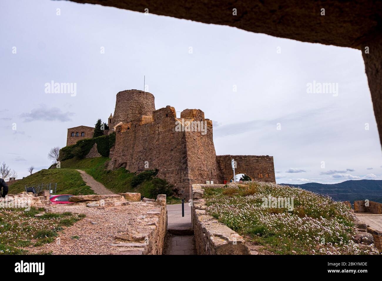 Historical Castle of Cardona in Barcelona, Catalonia Stock Photo - Alamy