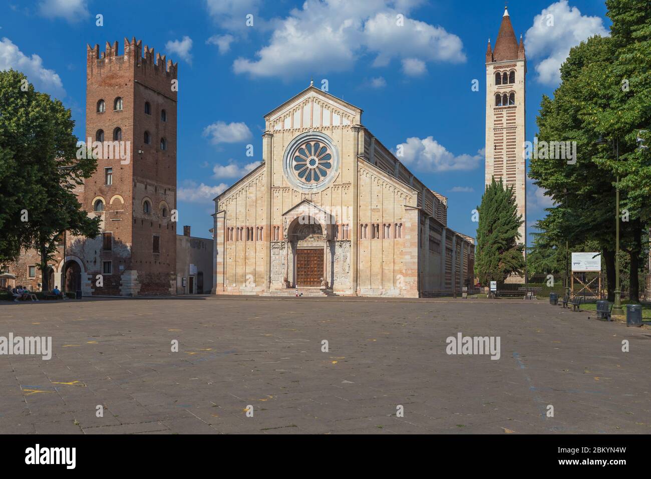 Verona san zenone basilica facade hi-res stock photography and images ...