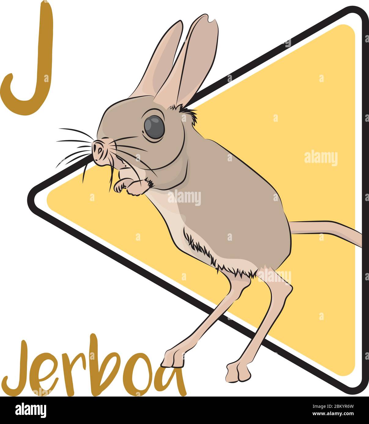 Hopping desert rodent Stock Vector Images - Alamy