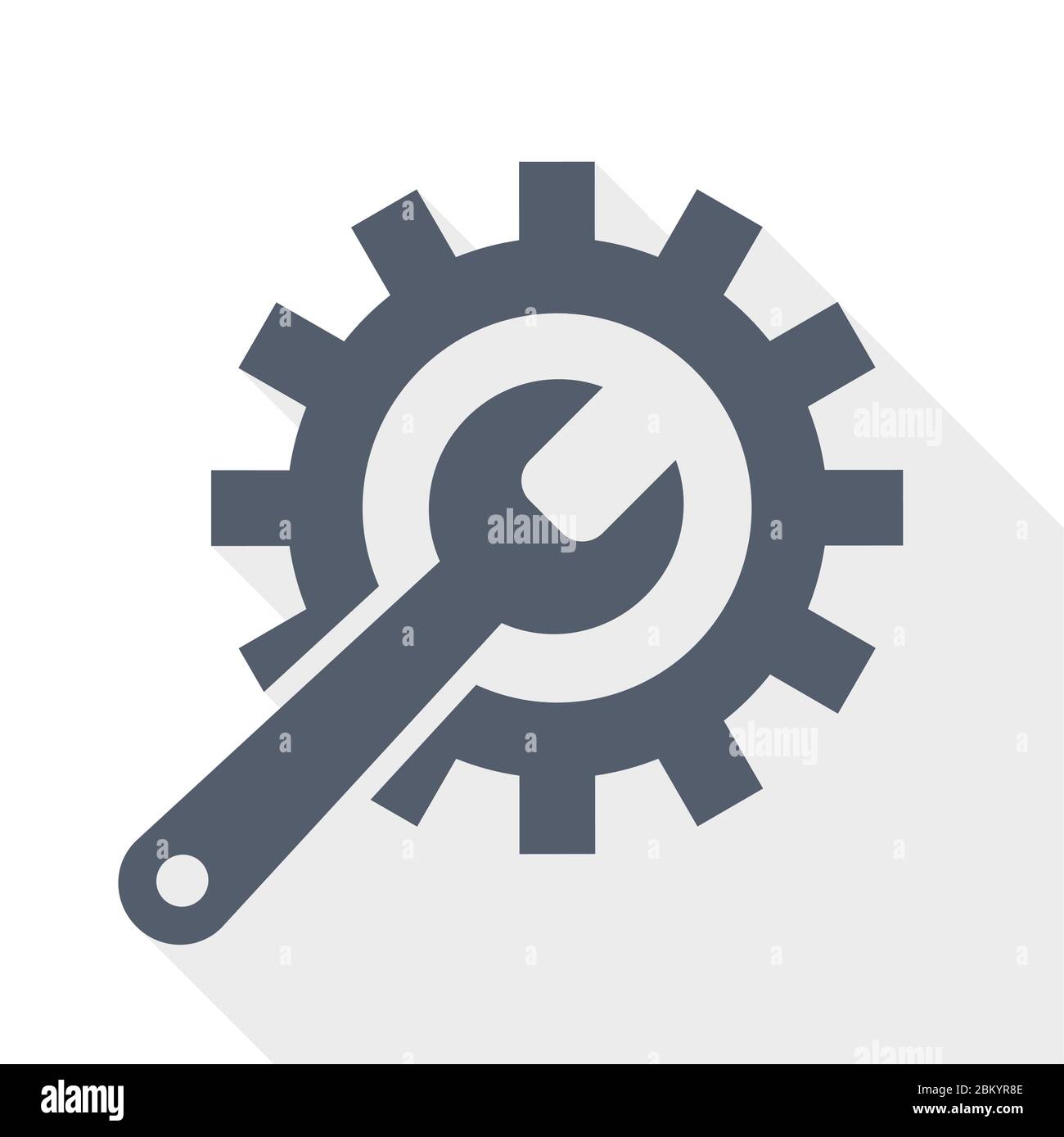 Repair, industry, service concept flat design vector icon Stock Vector ...