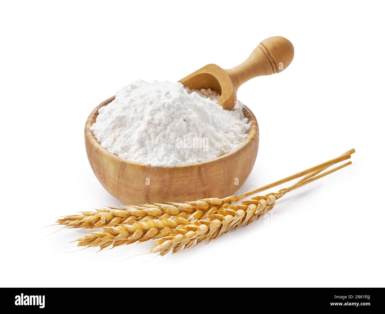 White wheat flour in cooking Cut Out Stock Images & Pictures - Alamy