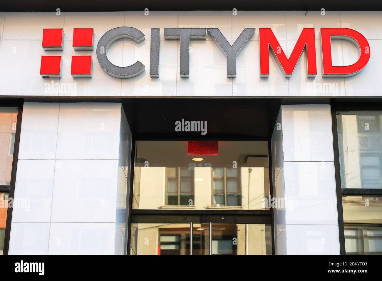 New York, USA. 5th May, 2020. City Md logo seen on one of their ...
