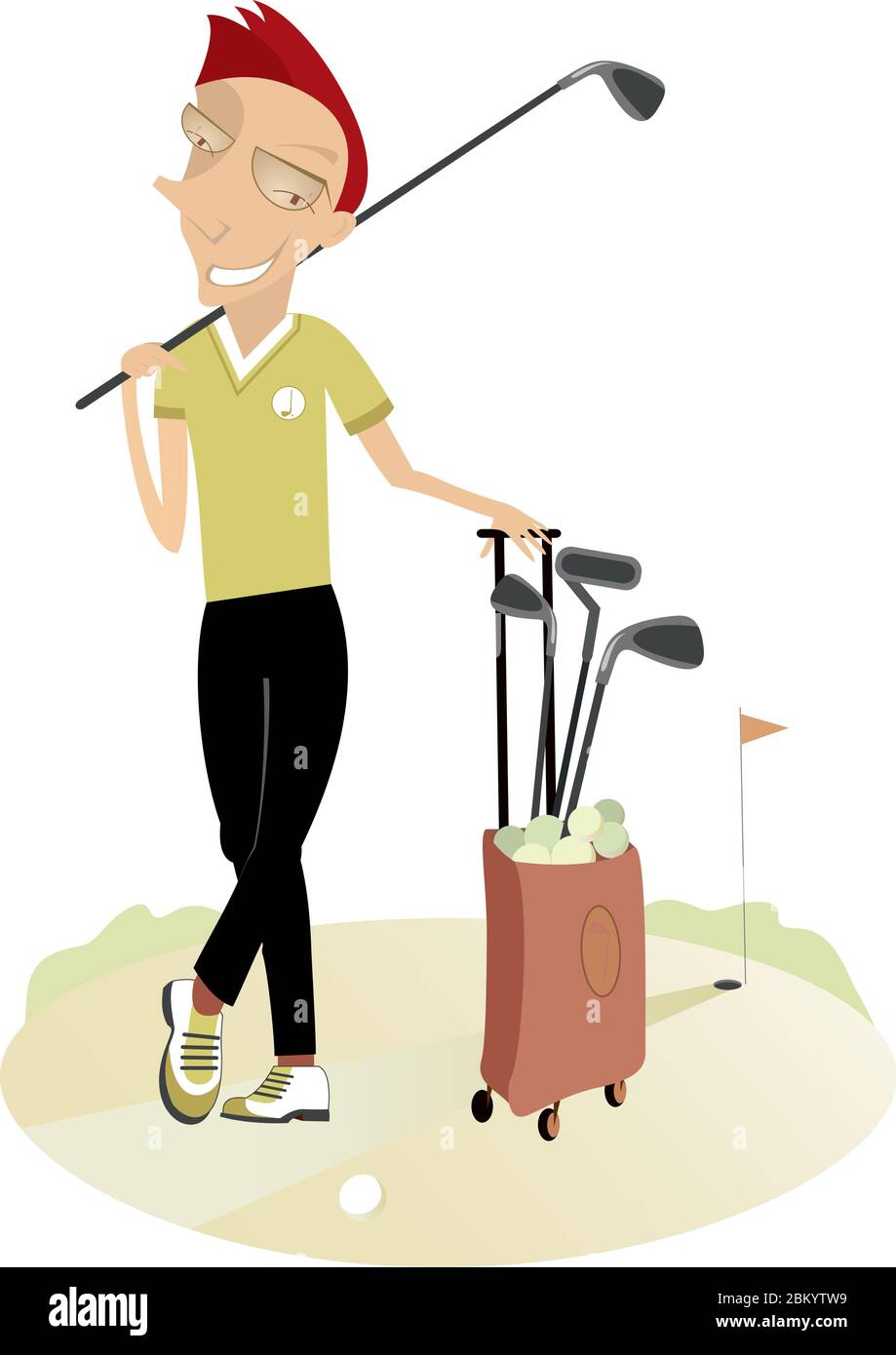 Golf Bag Cartoon Cartoon Golf Bags Stock Illustrations – 32 Cartoon