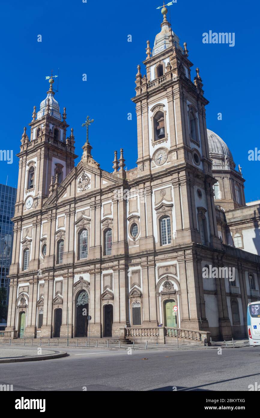 Nossa Senhora da Candelaria church, Rio de Janeiro, Brazil Stock Photo ...