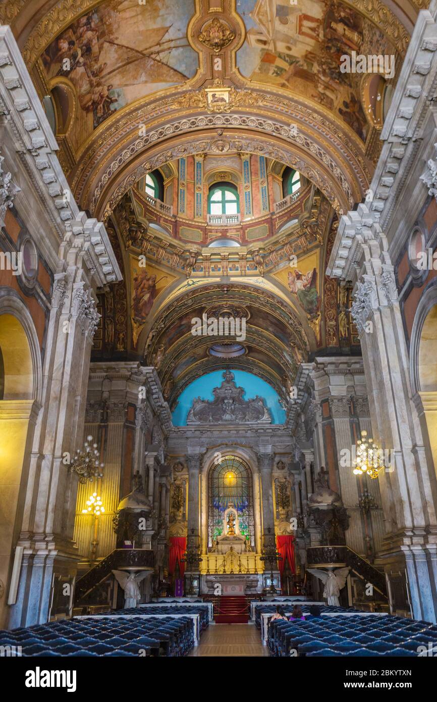 Nossa Senhora da Candelaria church interior, Rio de Janeiro, Brazil ...