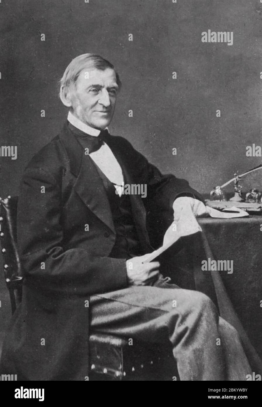 RALPH WALDO EMERSON (1803-1882) American poet, philosopher, essayist ...