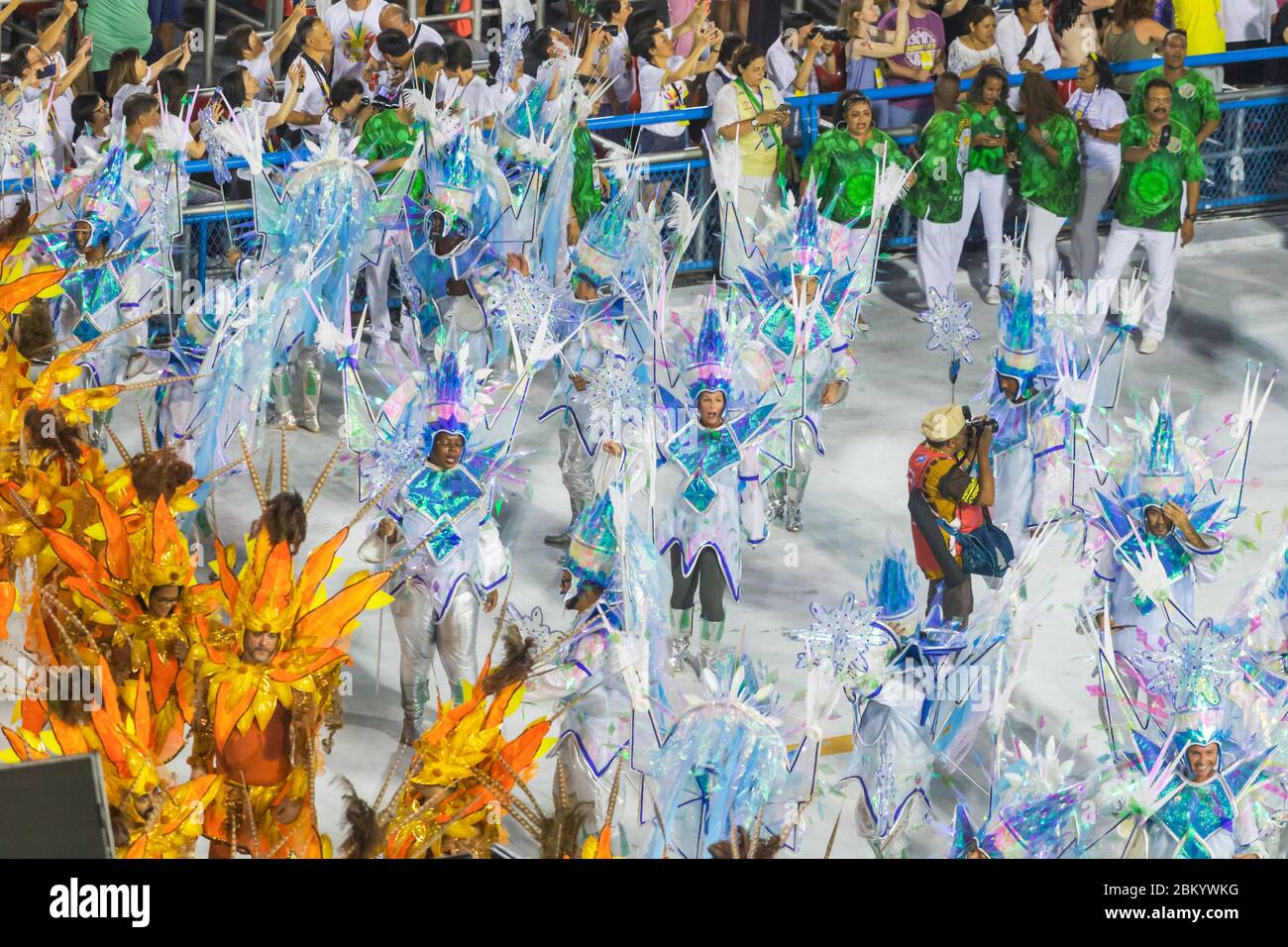 Rio Carnival, Parade of the winners, Rio de Janeiro, Brazil Stock Photo ...