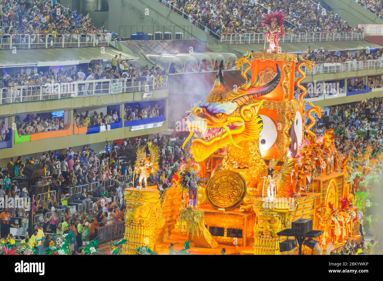 Rio Carnival, Parade of the winners, Rio de Janeiro, Brazil Stock Photo ...