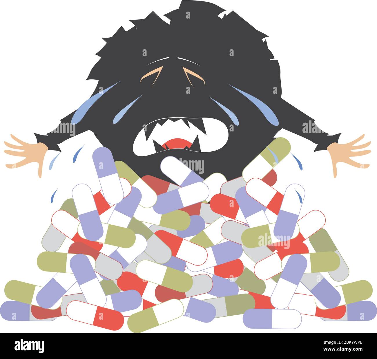 Cure recovery concept healing Stock Vector Images - Alamy