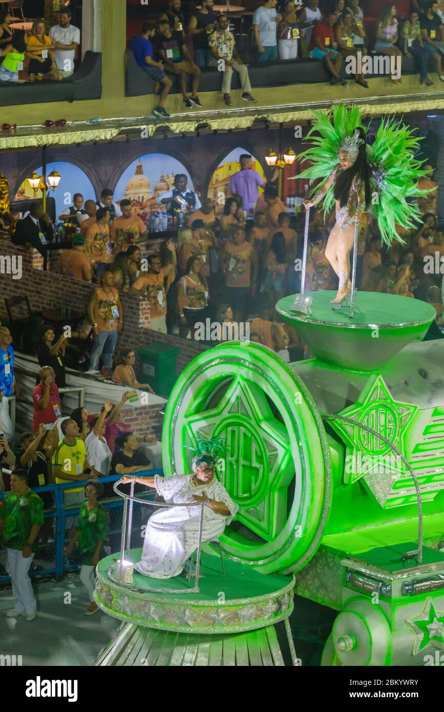 Rio Carnival, Parade of the winners, Rio de Janeiro, Brazil Stock Photo ...