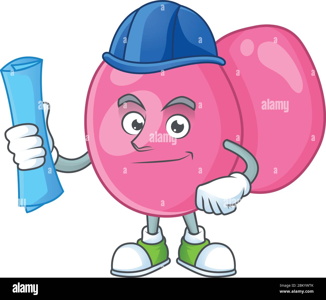 Talented Architect streptococcus pyogenes cartoon design style having ...