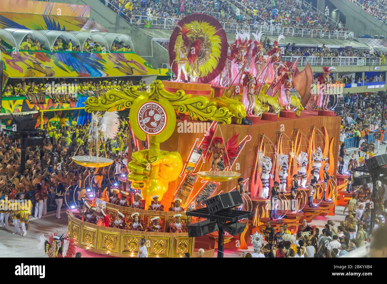 Rio Carnival, Parade of the winners, Rio de Janeiro, Brazil Stock Photo ...